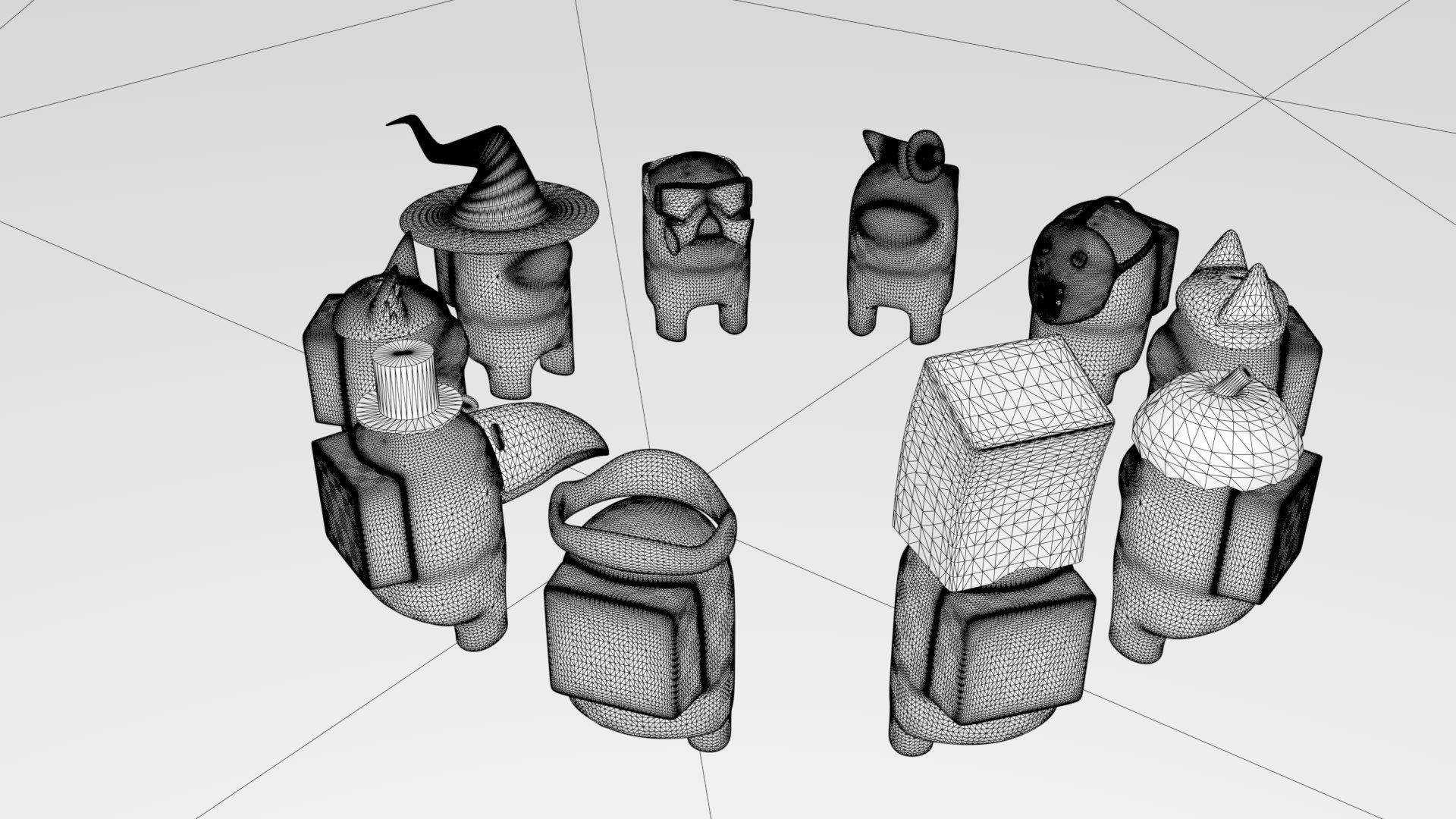 Characters Hats Pack Model - TurboSquid 1645855