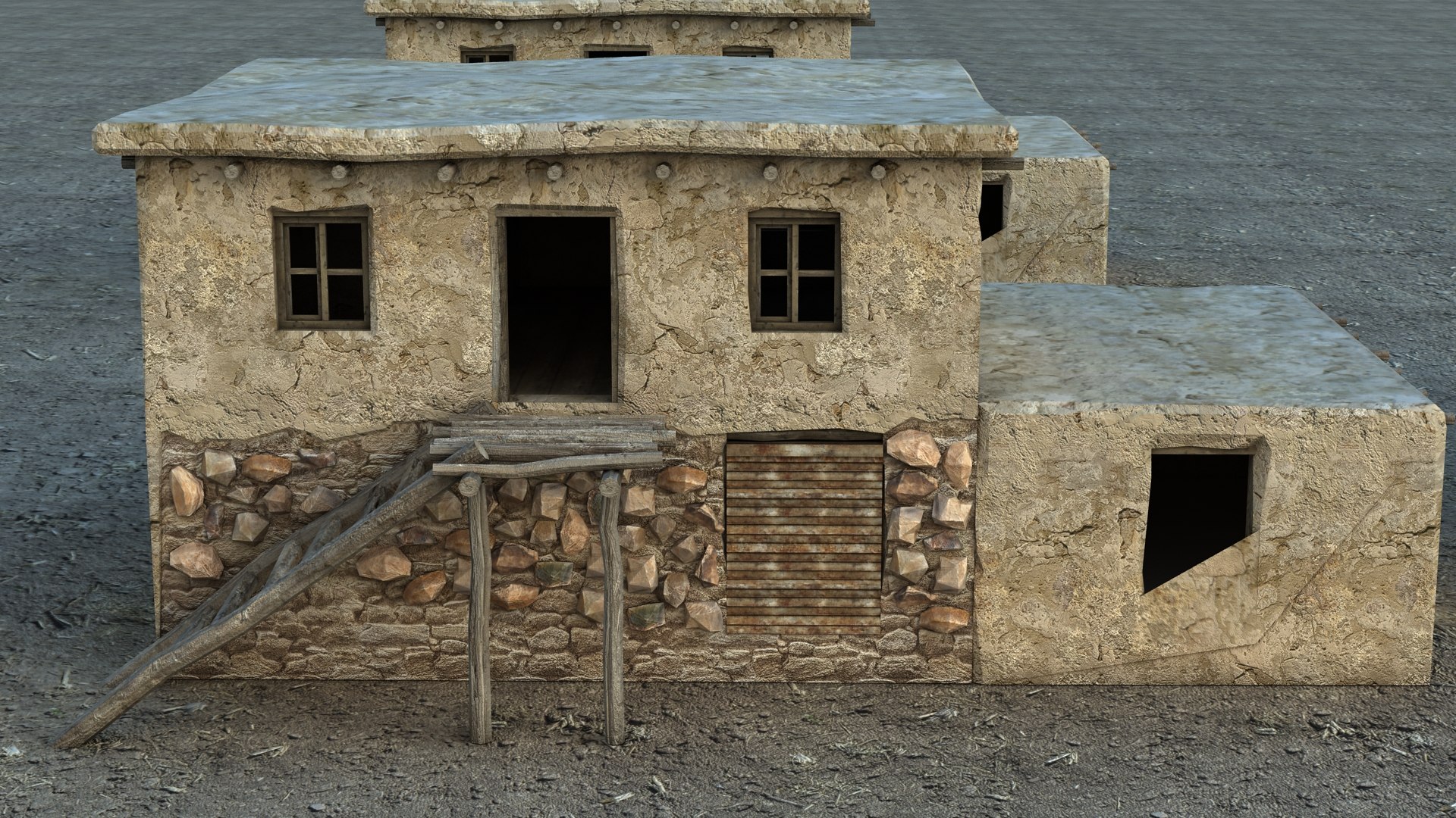 3D Model Mud House - TurboSquid 1537374