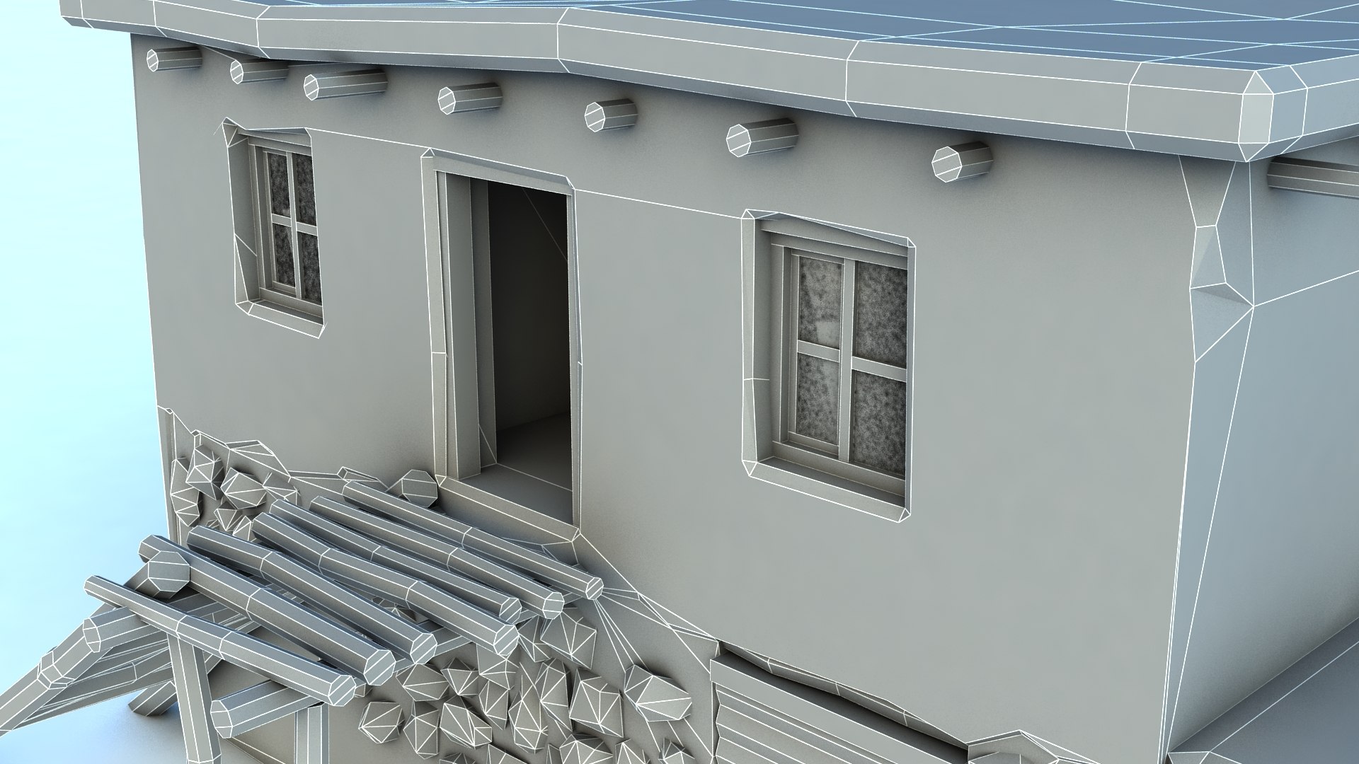 3D Model Mud House - TurboSquid 1537374