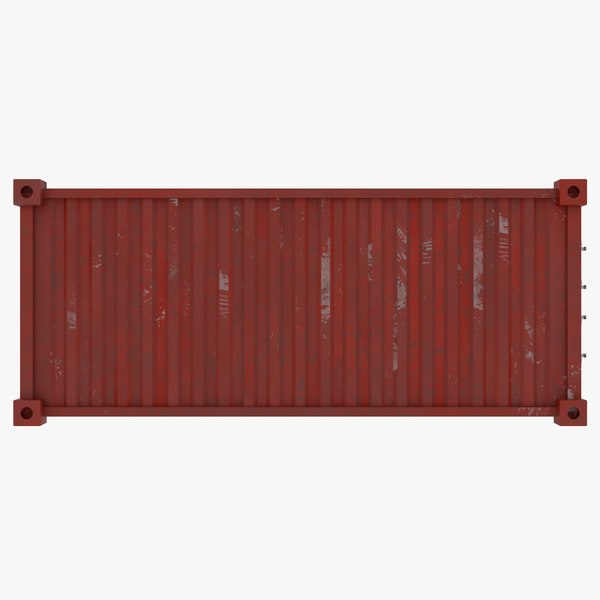 modelo 3d Texturas PBR de contenedores de carga rojos - TurboSquid 2309257