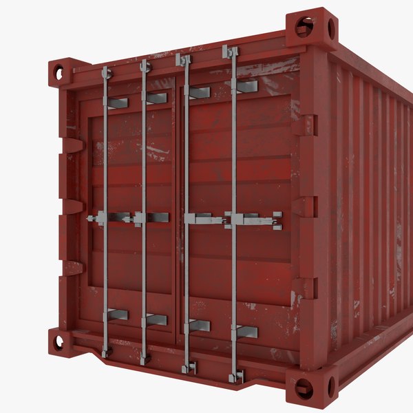 modelo 3d Texturas PBR de contenedores de carga rojos - TurboSquid 2309257