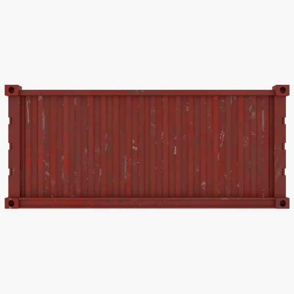modelo 3d Texturas PBR de contenedores de carga rojos - TurboSquid 2309257
