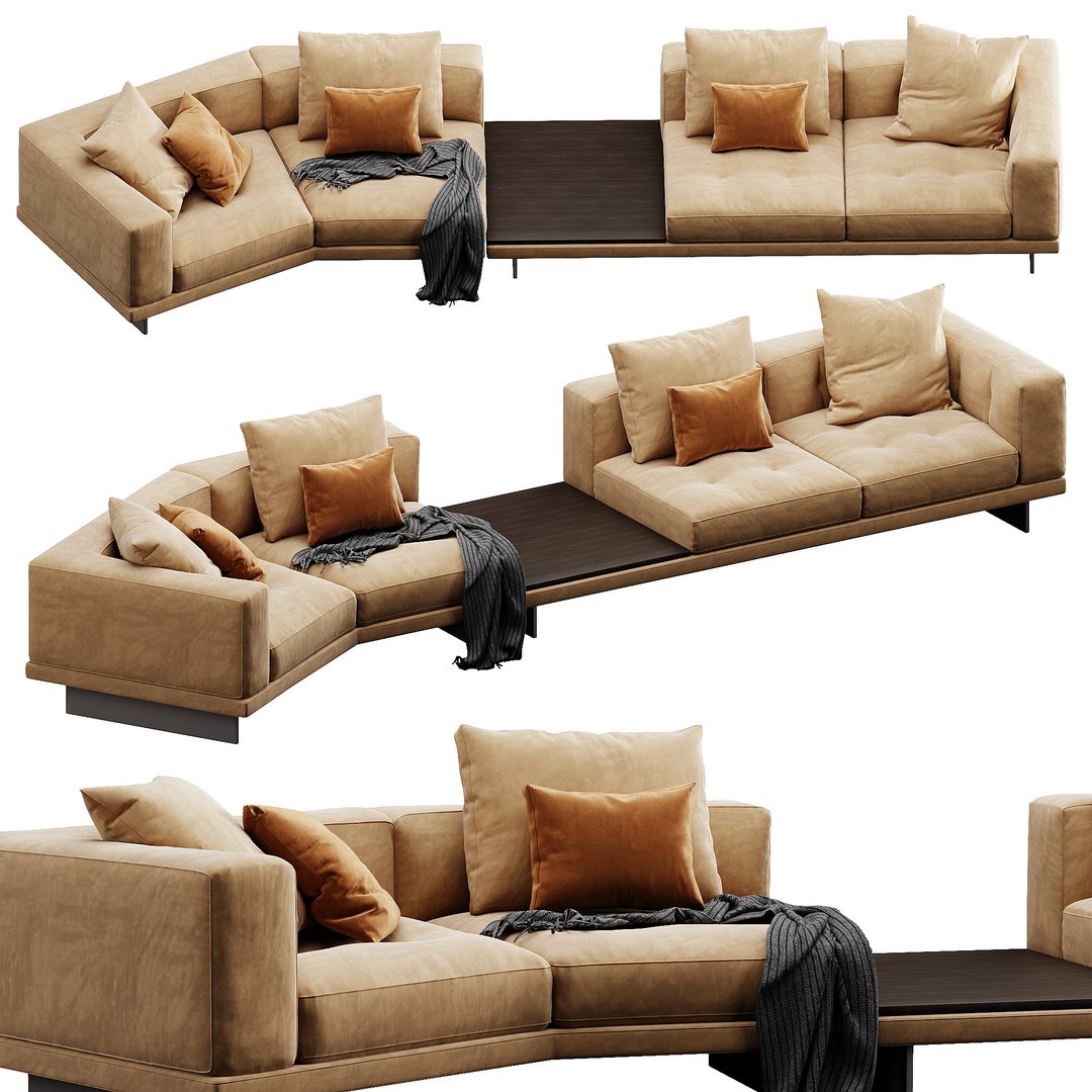 3D Model Minotti Dylan Set 2 - TurboSquid 2171526