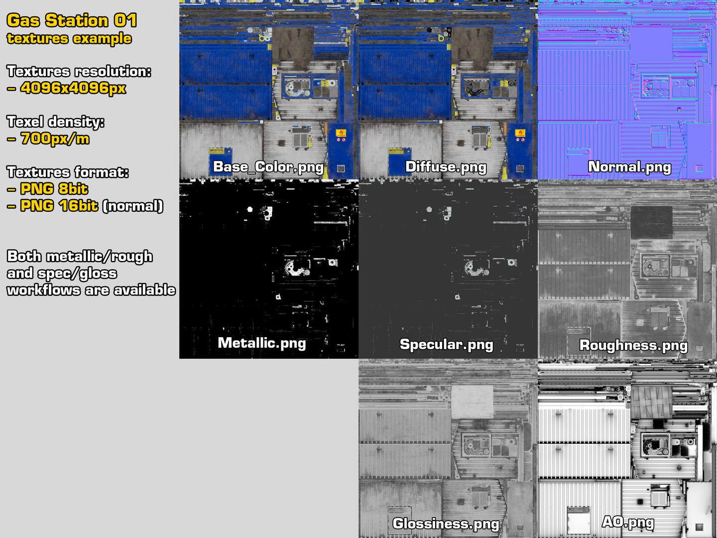 3D Industrial Gas Station Bundle Realtime - TurboSquid 2399039