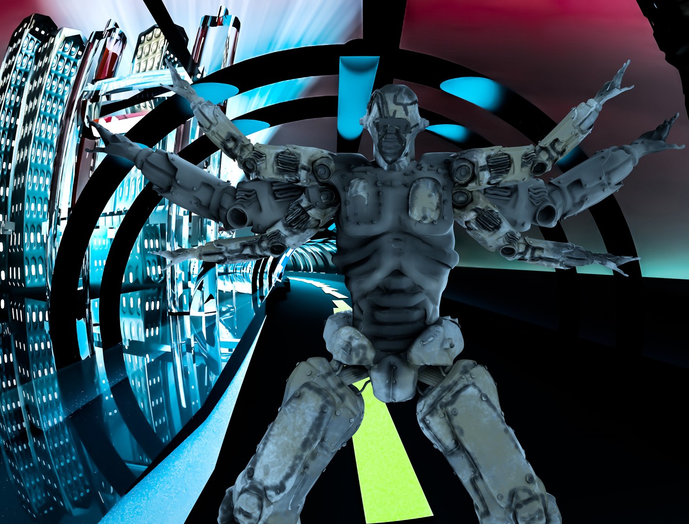 3D Futuristic Robot - TurboSquid 1375365