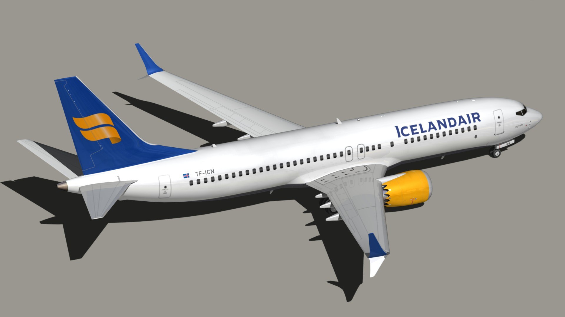 Boeing 737 Max Icelandair 3D Model - TurboSquid 1818866