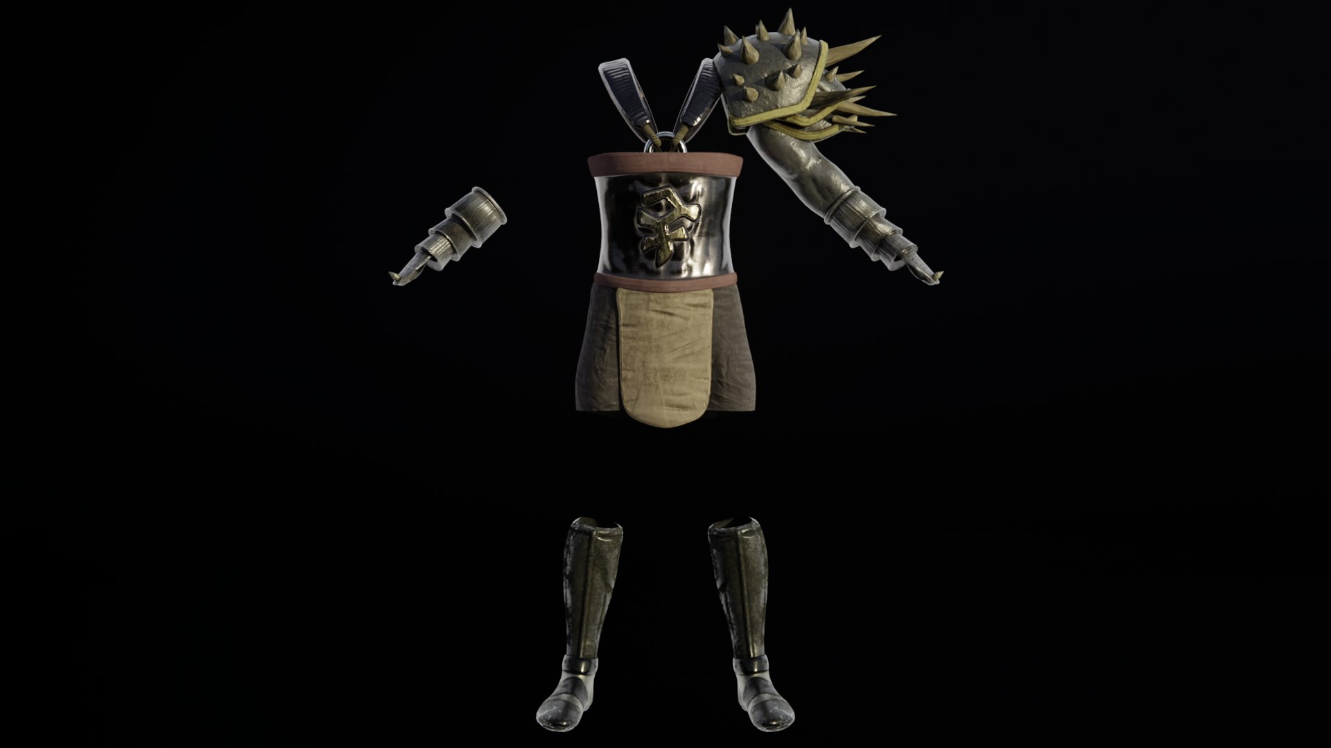 Bandos Armor Set 3D Model - TurboSquid 1993971