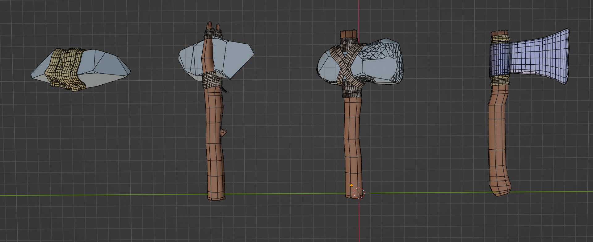 Crafted Axe Collection 3D Model - TurboSquid 2037784