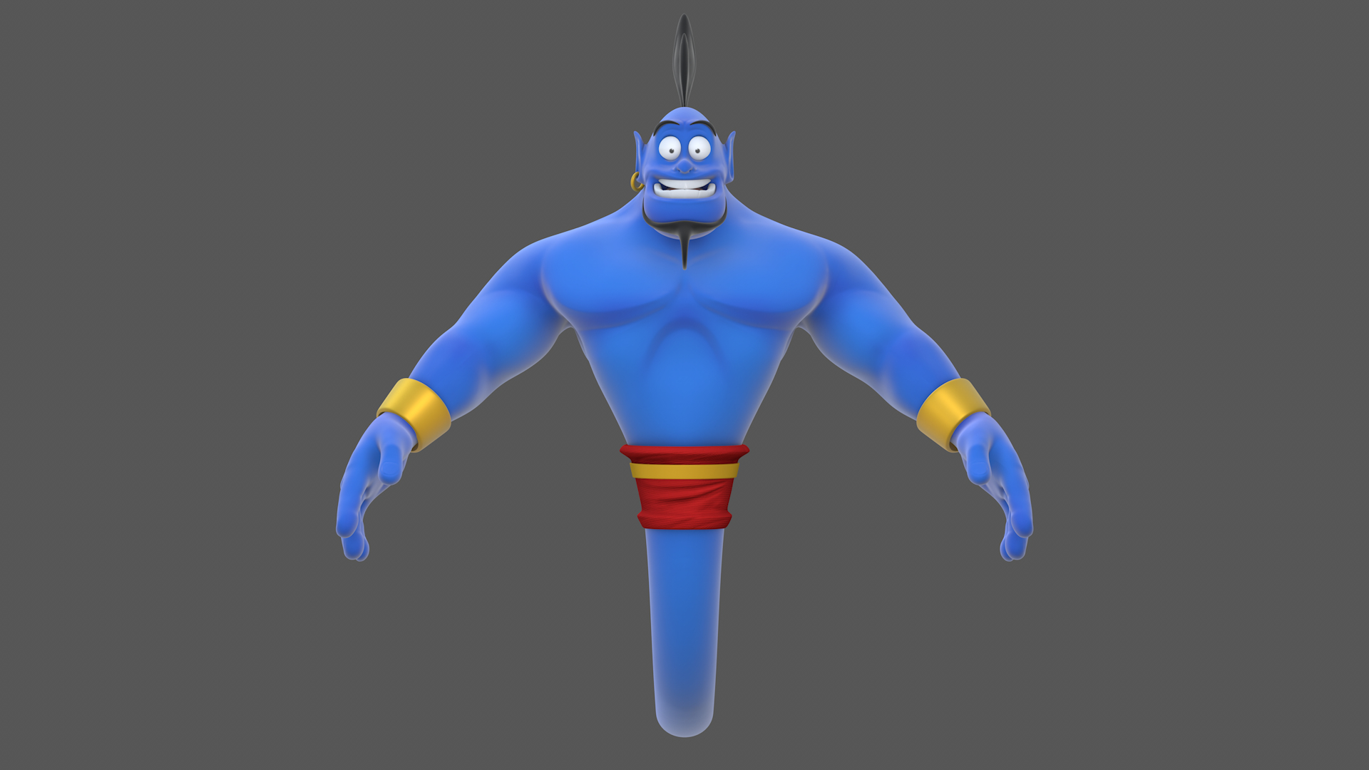 Modello 3D Genie Disney Aladdin Character - TurboSquid 1660725