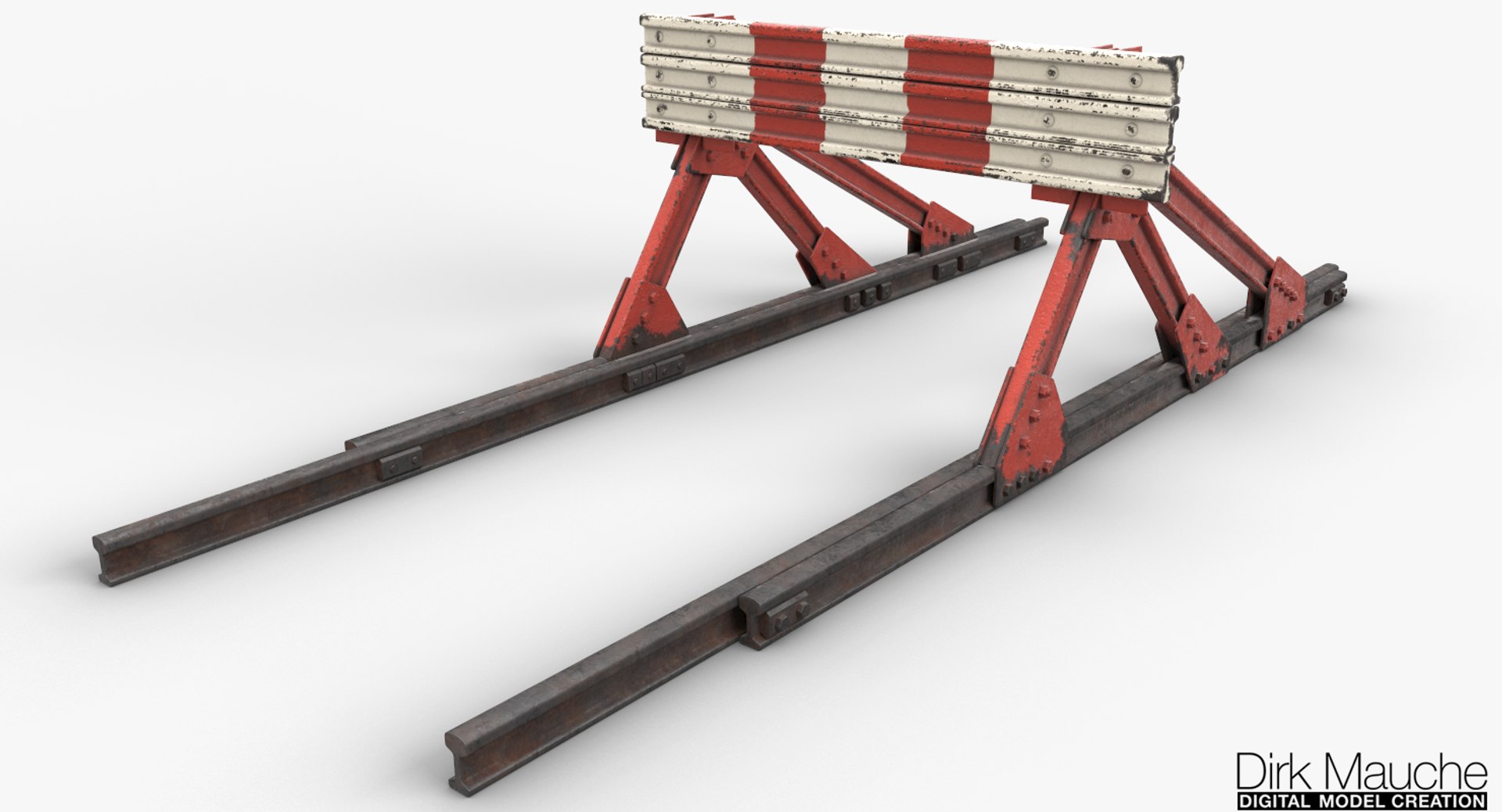 3d model railroad buffer