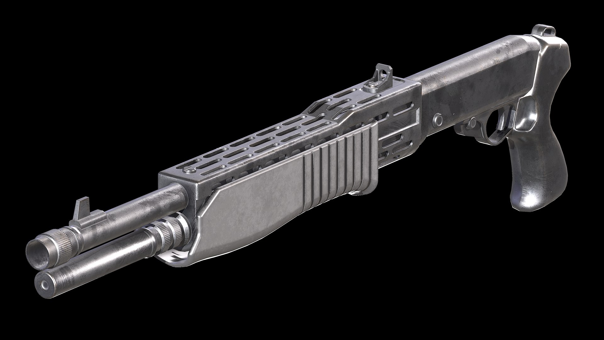 SHOTGUN PACK LOW-POLY PBR Low-poly 3D Model - TurboSquid 1803527