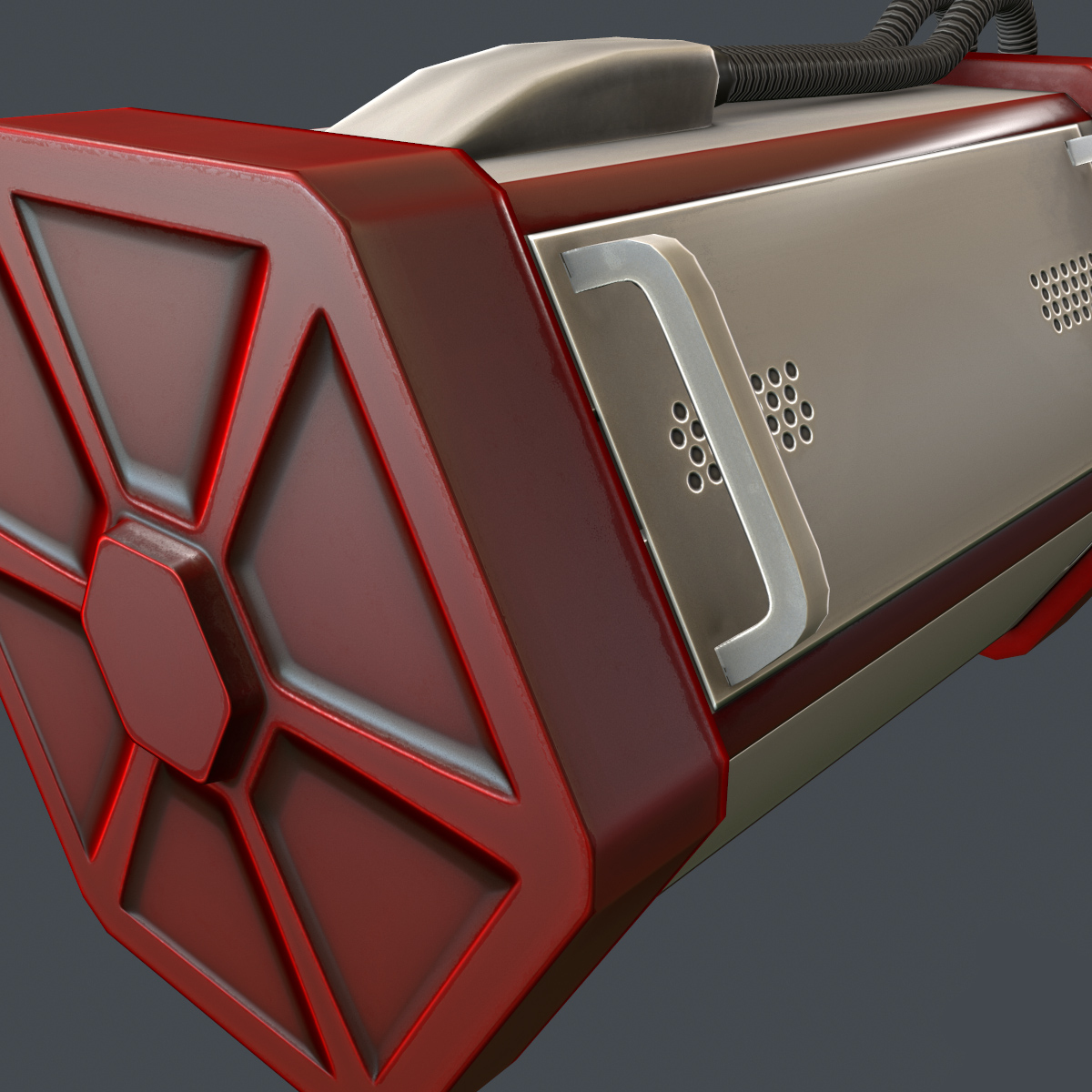 3d futuristic container
