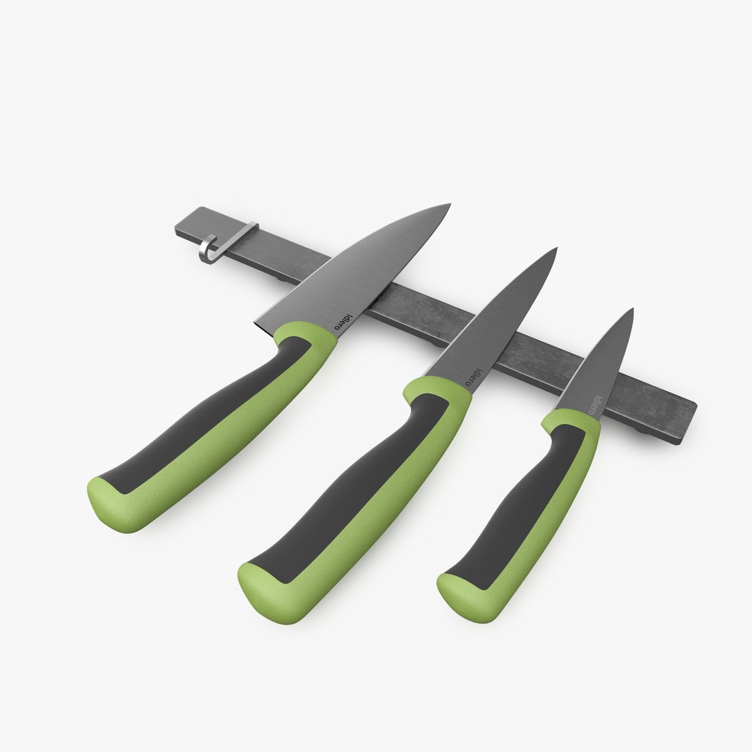 kitchen knives 3d fbx