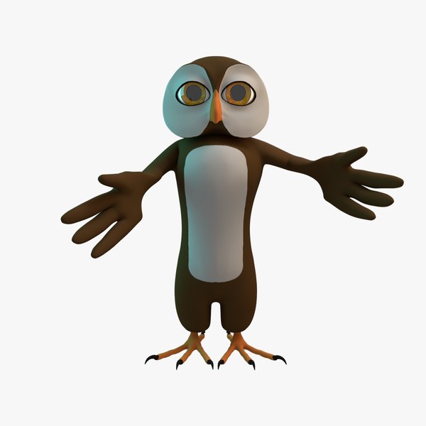 Cartoon Owl 3D Models for Download | TurboSquid