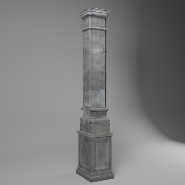 pillar indian 3d max