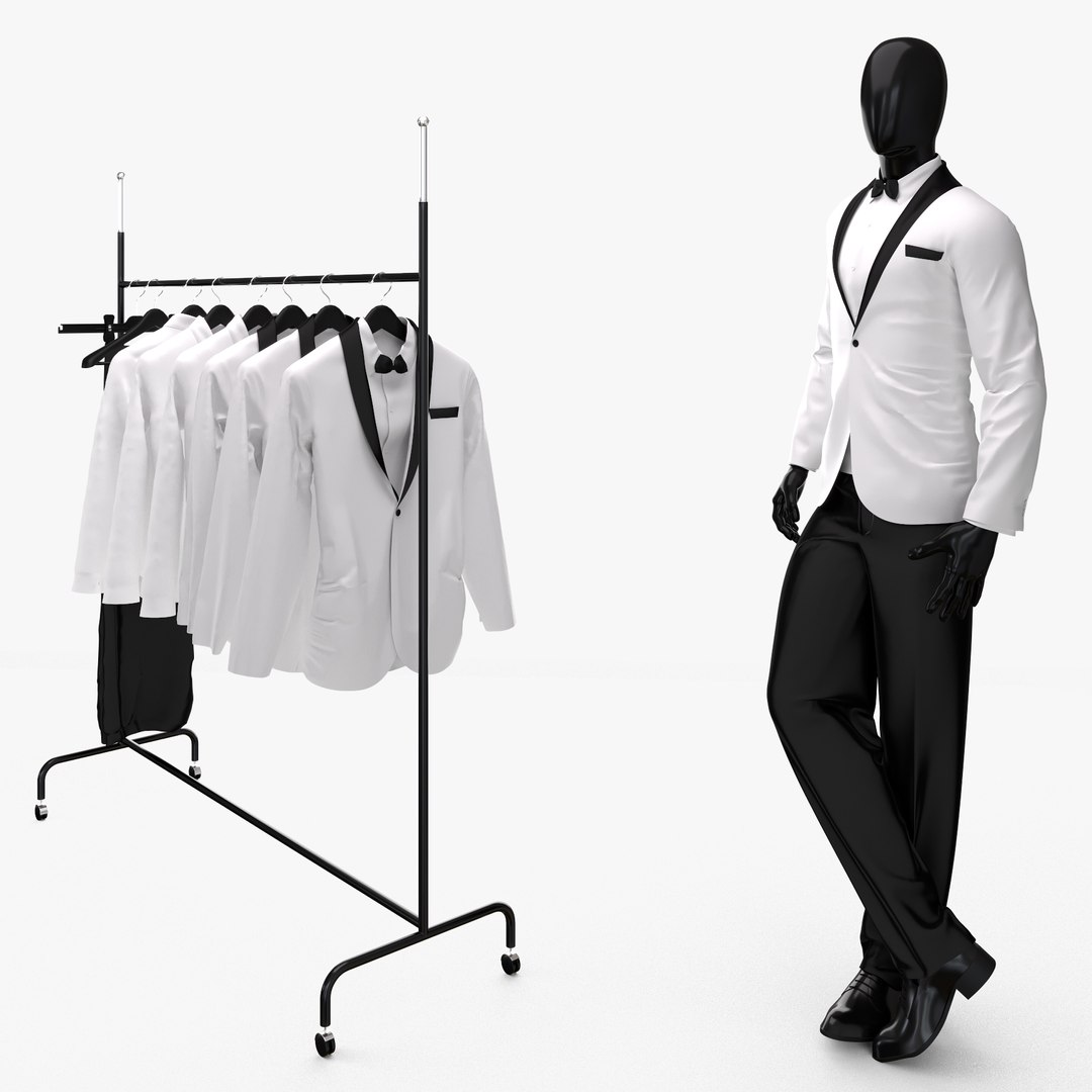 3D Suit Male Stand Model - TurboSquid 1692618