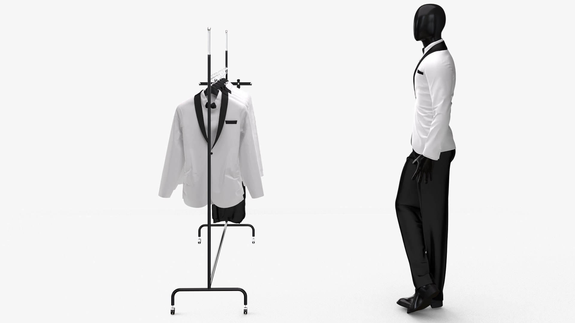 3D Suit Male Stand Model - TurboSquid 1692618