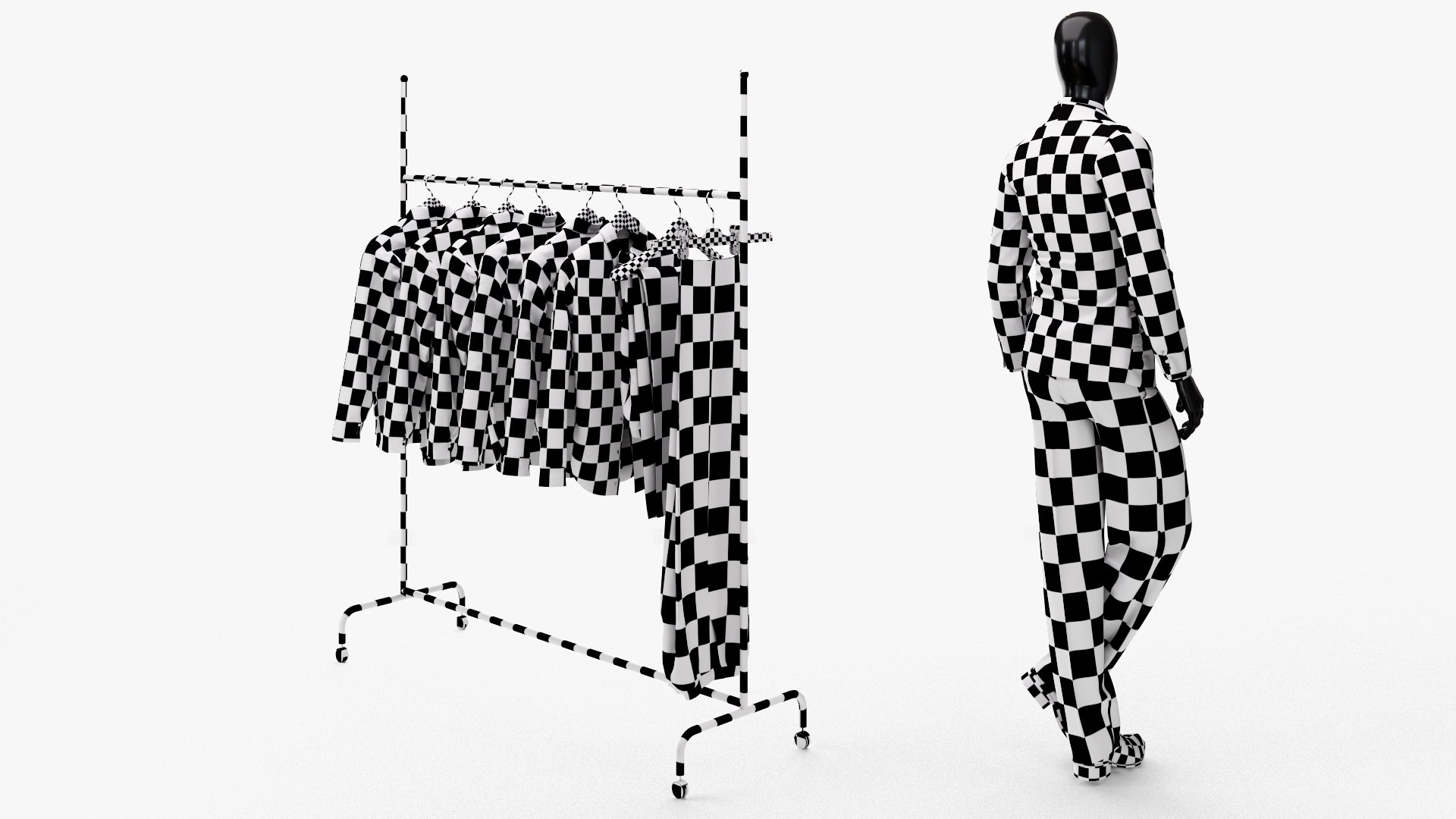 3D Suit Male Stand Model - TurboSquid 1692618