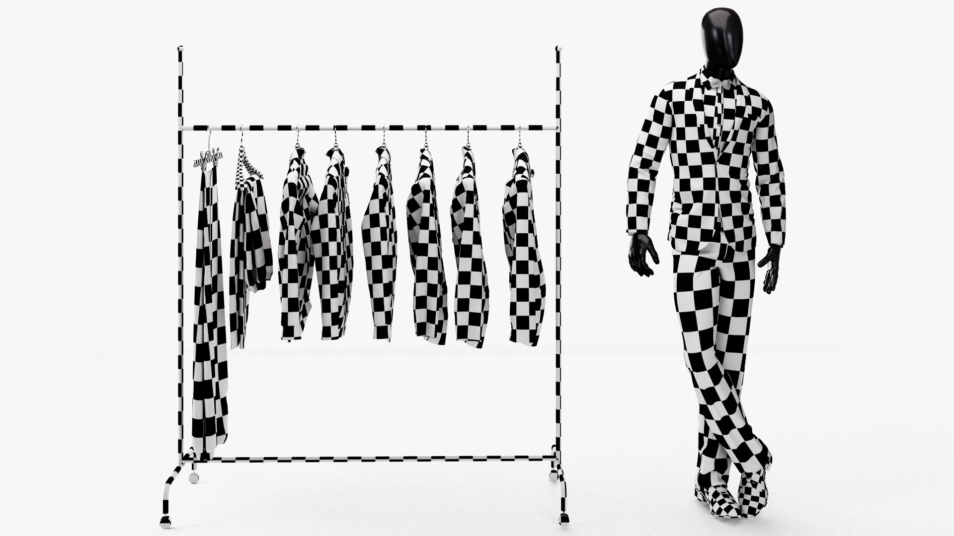 3D Suit Male Stand Model - TurboSquid 1692618
