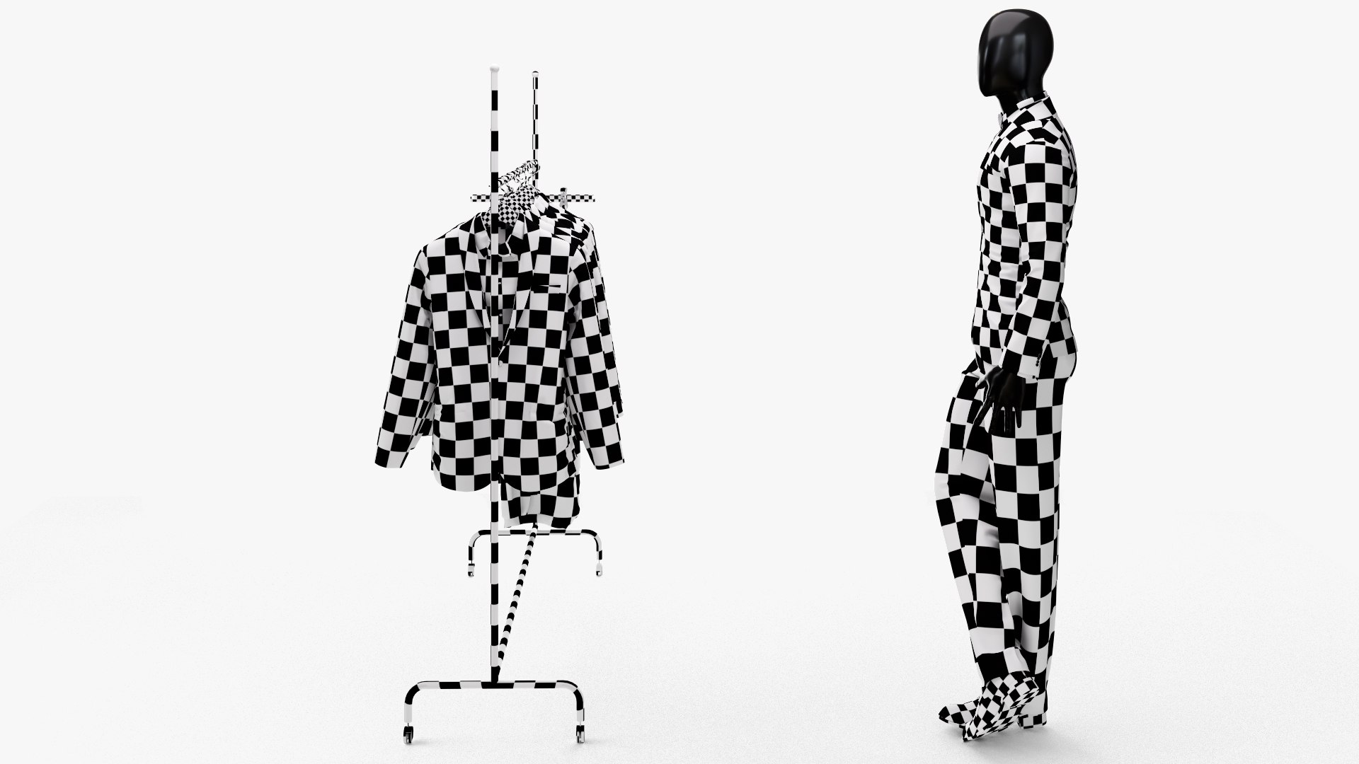 3D Suit Male Stand Model - TurboSquid 1692618