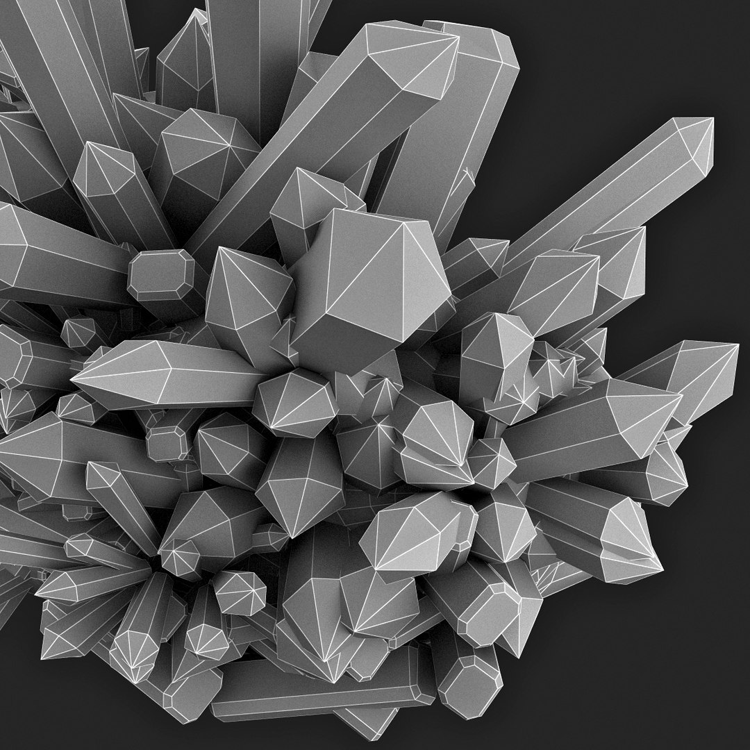 mineral quartz 3d model