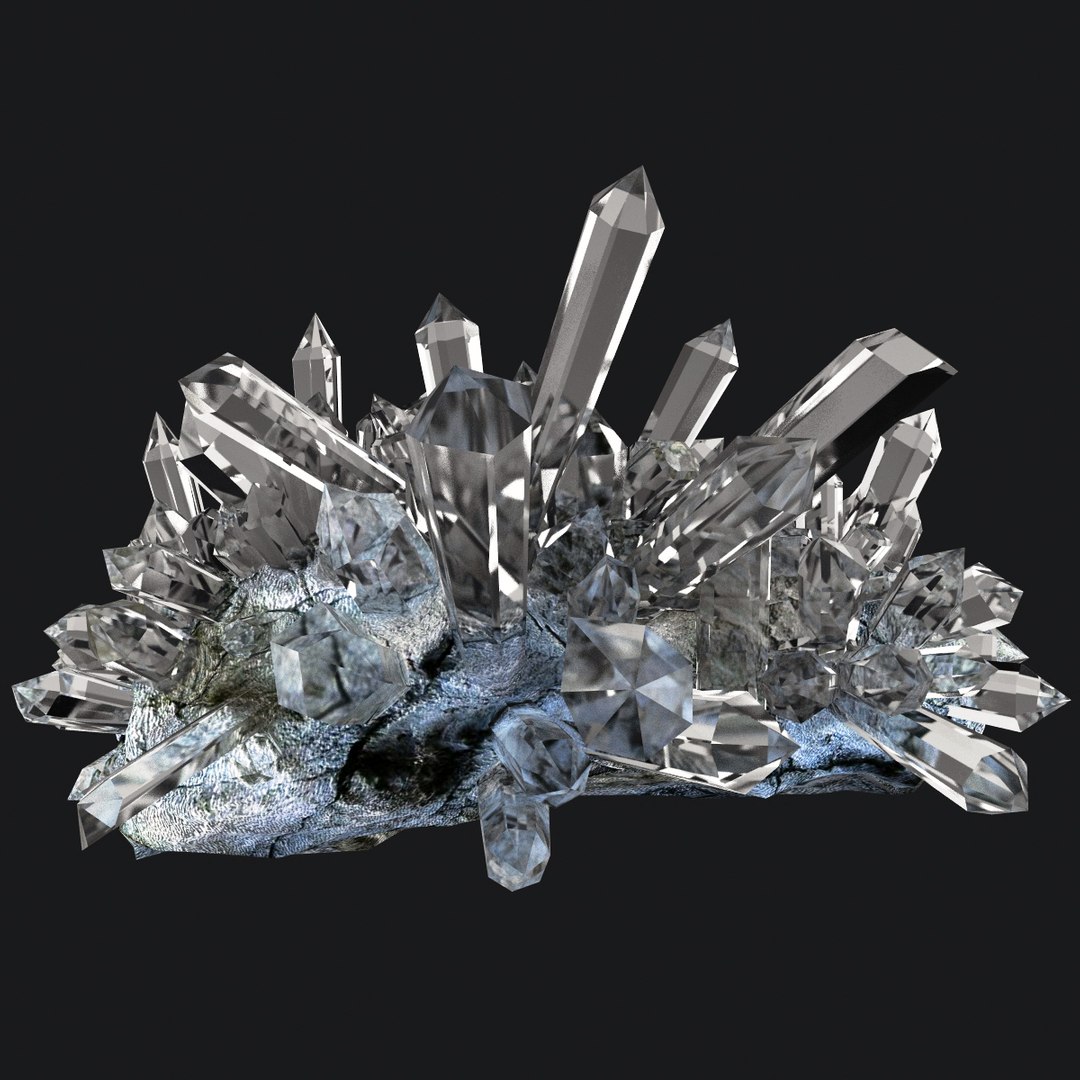 mineral quartz 3d model