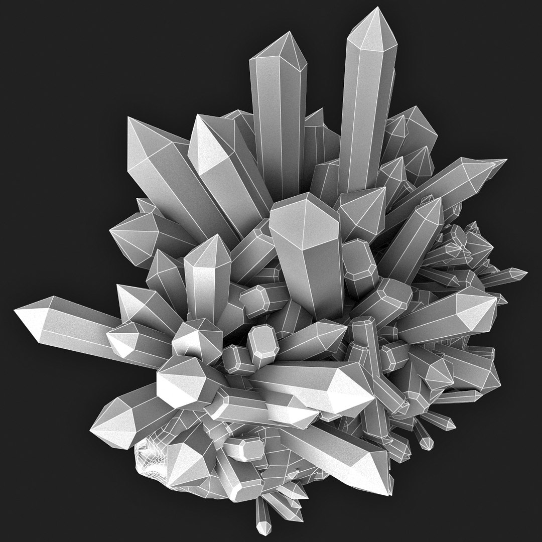 mineral quartz 3d model