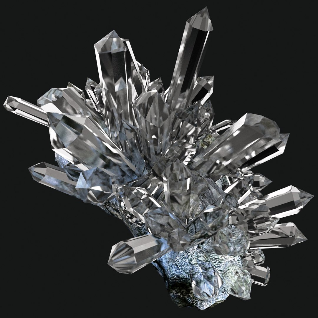 mineral quartz 3d model