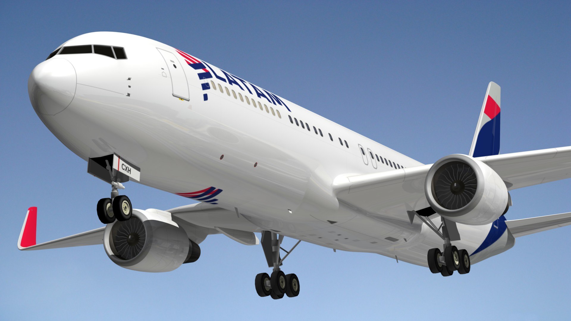 3D Boeing 767 300 Latam - TurboSquid 1894888