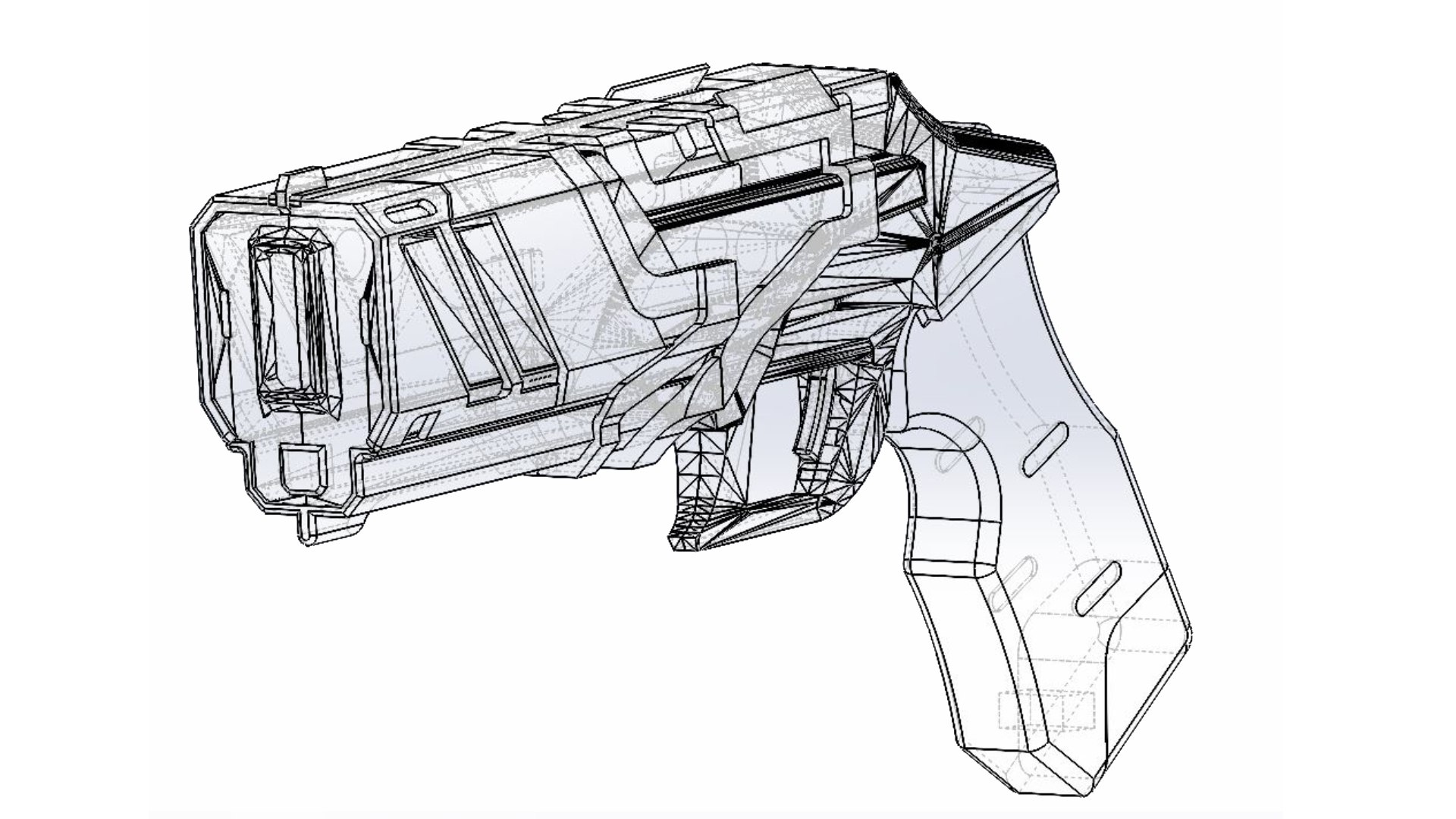 Valorant Chambers HeadHunter For 3D Printing 3D model - TurboSquid 2106798