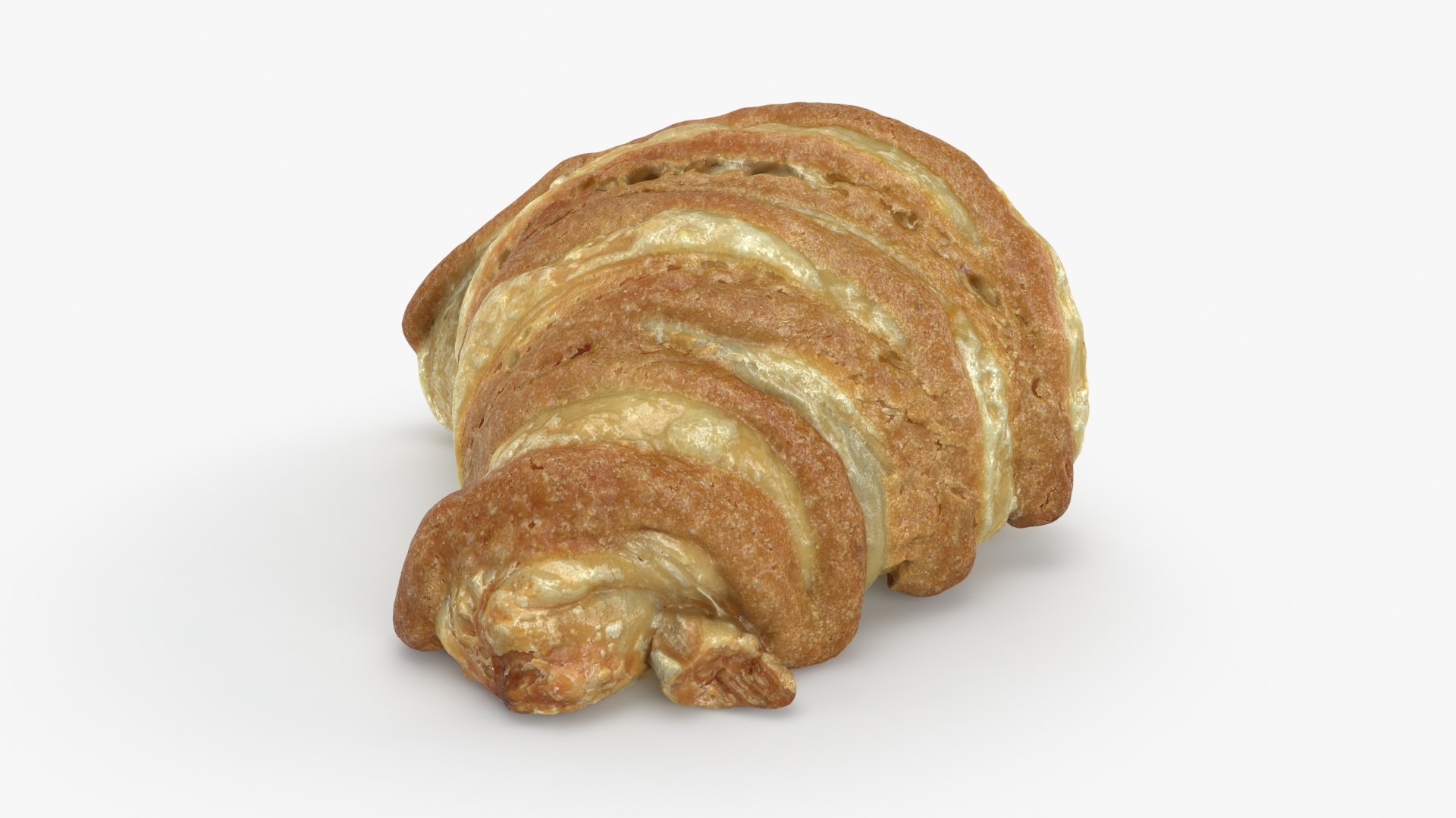 Coffee Croissant Half 3D - TurboSquid 2133890