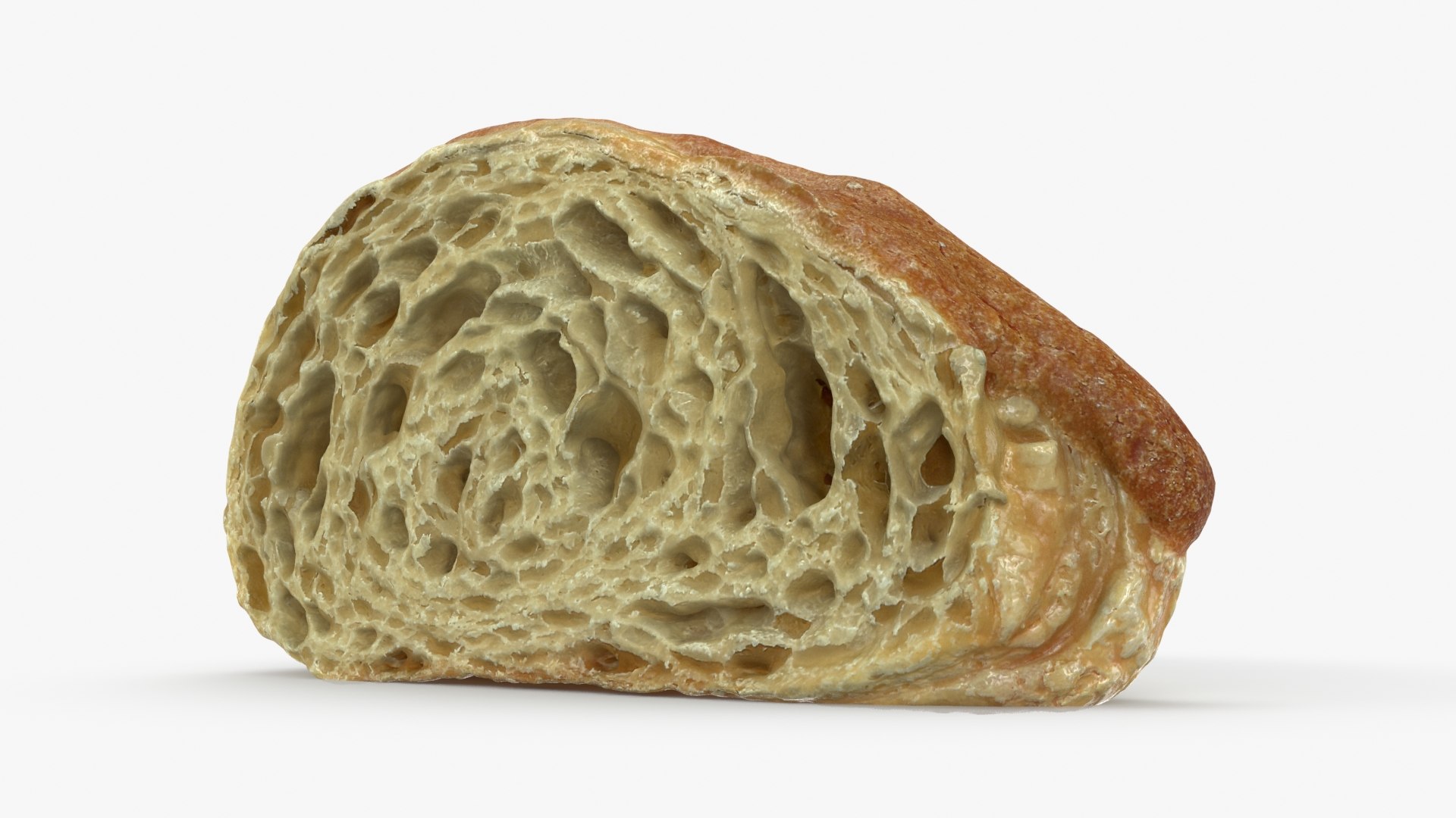 Coffee Croissant Half 3D - TurboSquid 2133890