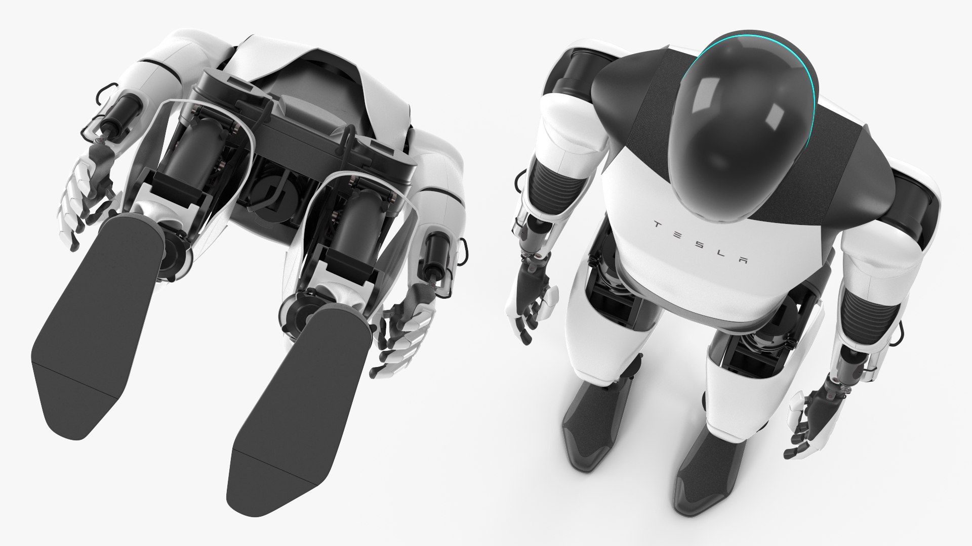 Tesla Optimus Gen 2 Humanoid Robot White Rigged 3D Model - TurboSquid ...