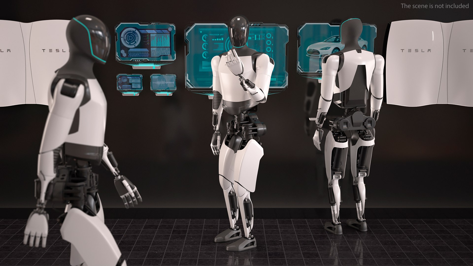 Tesla Optimus Gen 2 Humanoid Robot White Rigged 3D Model - TurboSquid ...