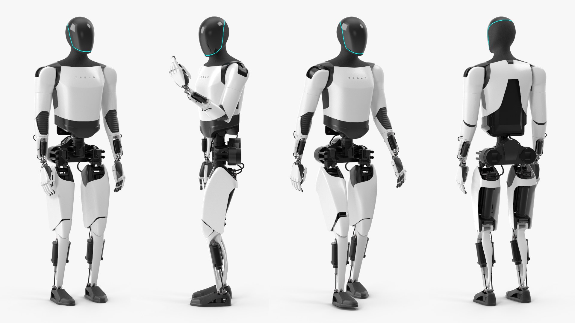 Tesla Optimus Gen 2 Humanoid Robot White Rigged 3D Model - TurboSquid ...