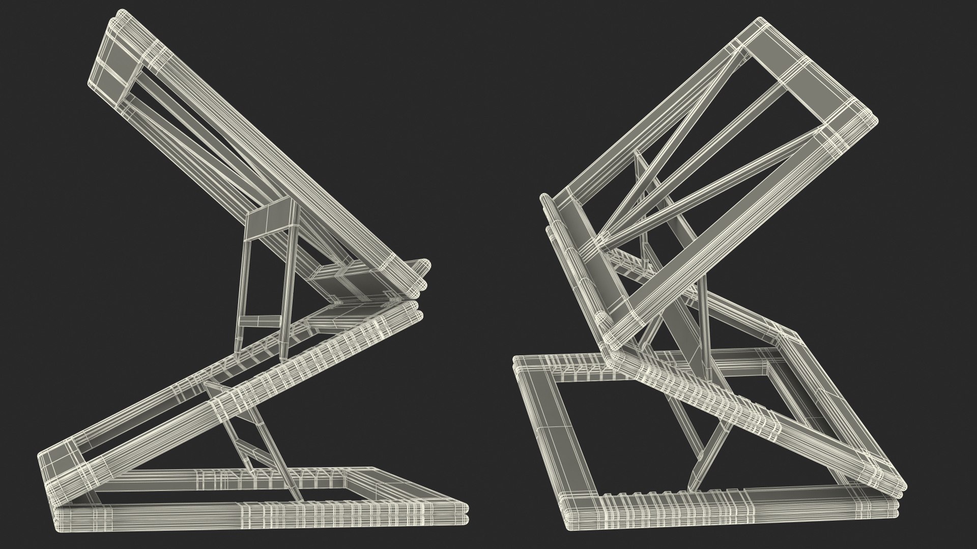 3D Collapsible Wooden Book Stand Model - TurboSquid 1656788