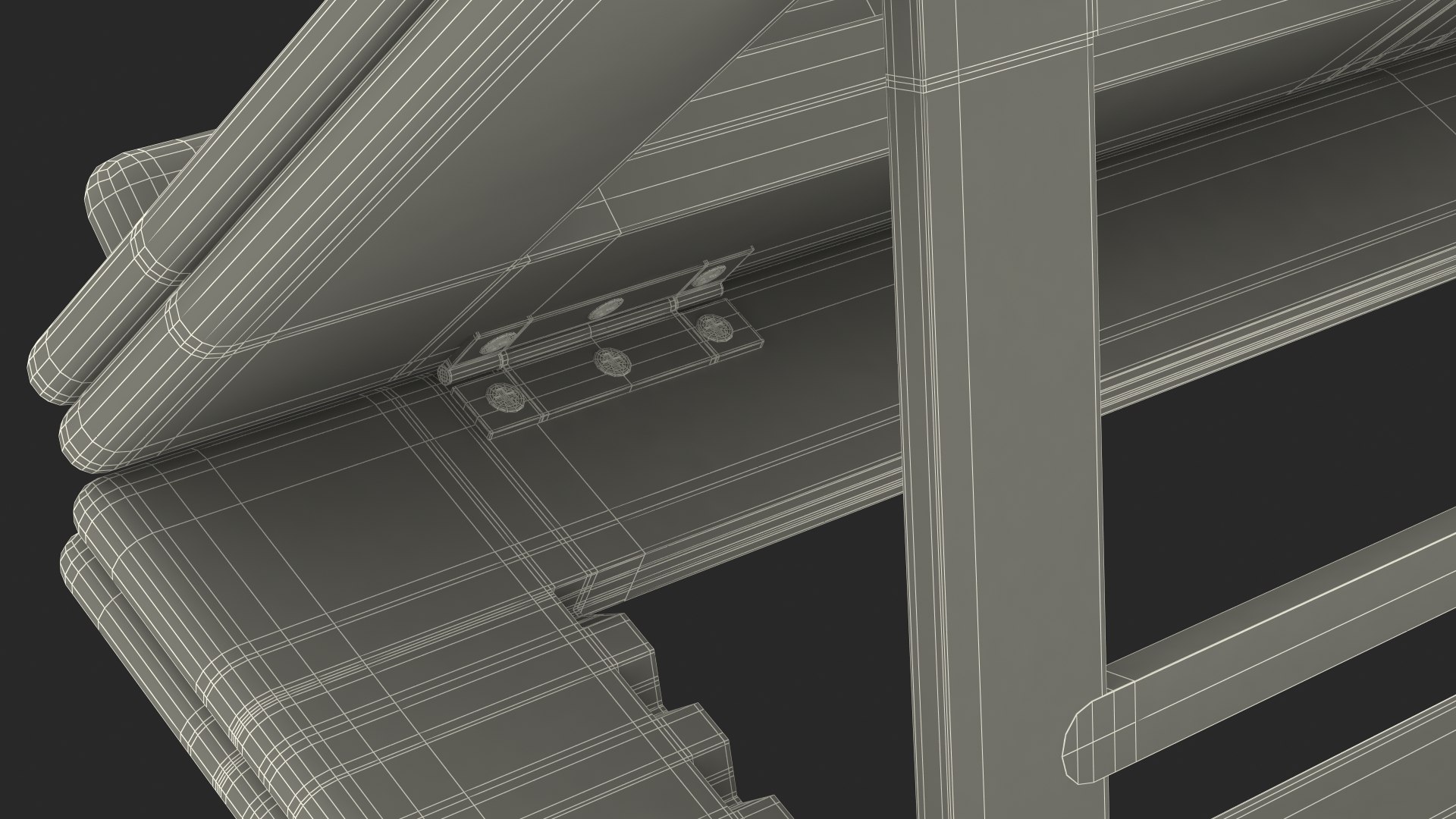 3D Collapsible Wooden Book Stand Model - TurboSquid 1656788