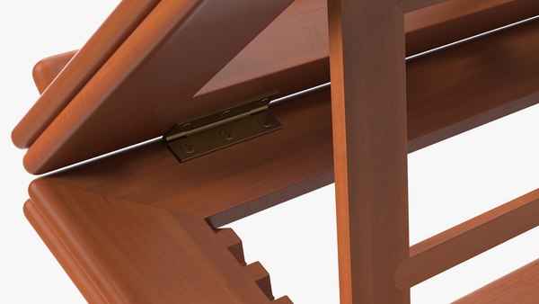 3D collapsible wooden book stand model - TurboSquid 1656788