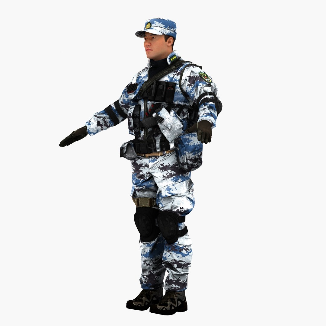 3D Pla Chinese Soldier Model - TurboSquid 1668828