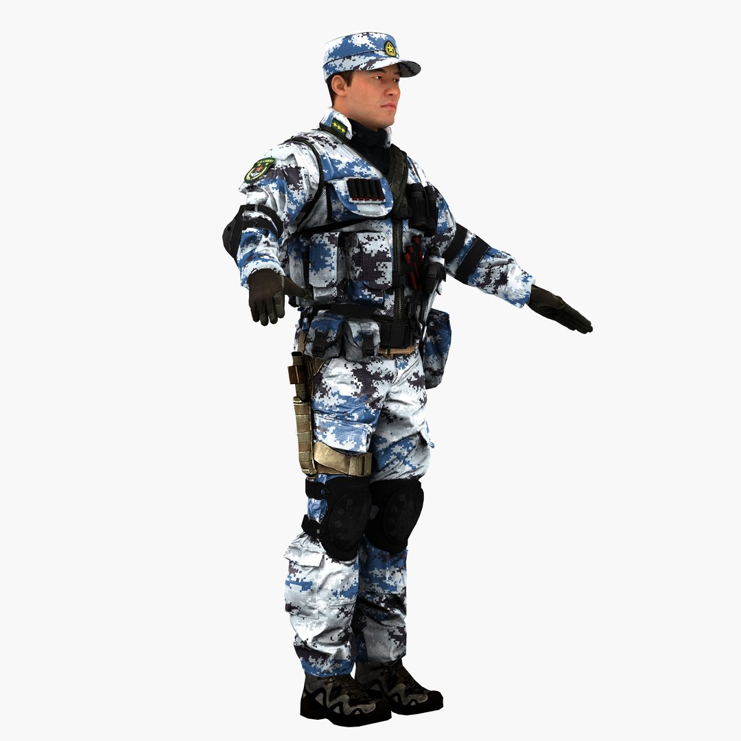 3D Pla Chinese Soldier Model - TurboSquid 1668828