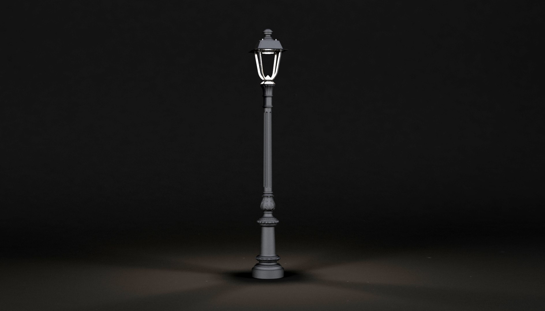 3D Decorative Street Lighting Pole 02 - TurboSquid 1918217