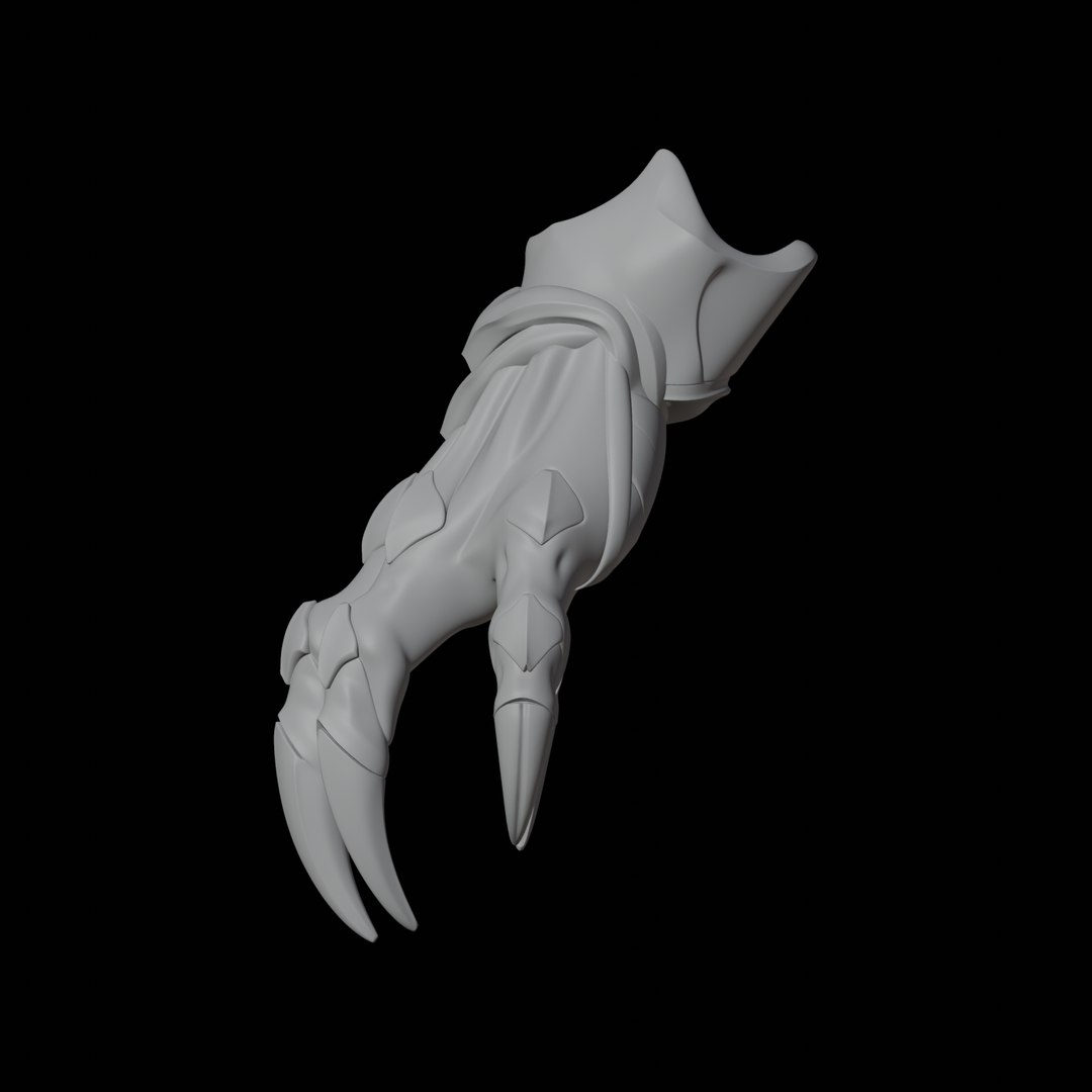 Shadow Dragon Claw 3D Print Model Fantasy Creature Part 3D Model ...