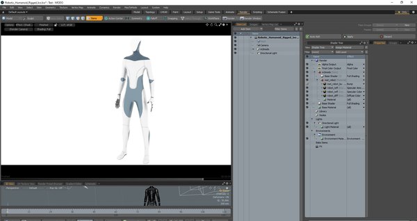 modelo 3d Humanoide robótico preparado para Modo - TurboSquid 1859816