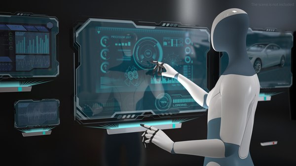 modelo 3d Humanoide robótico preparado para Modo - TurboSquid 1859816