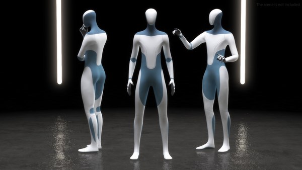 modelo 3d Humanoide robótico preparado para Modo - TurboSquid 1859816