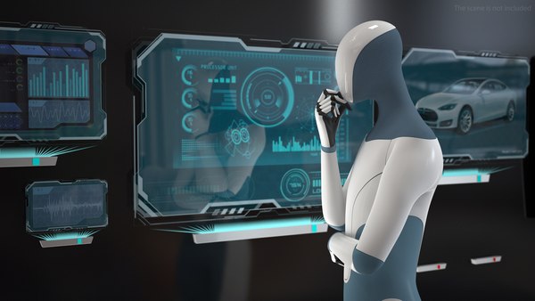 modelo 3d Humanoide robótico preparado para Modo - TurboSquid 1859816