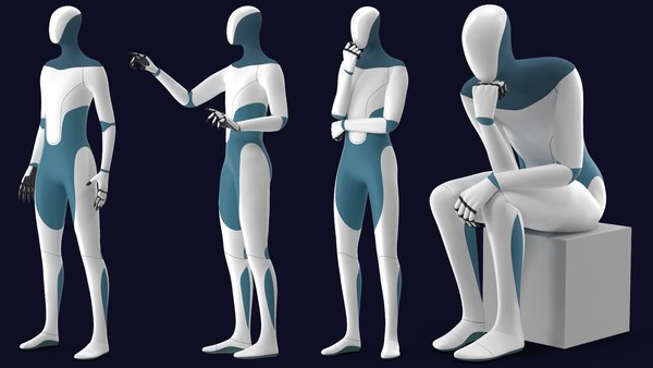 modelo 3d Humanoide robótico preparado para Modo - TurboSquid 1859816