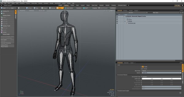 modelo 3d Humanoide robótico preparado para Modo - TurboSquid 1859816