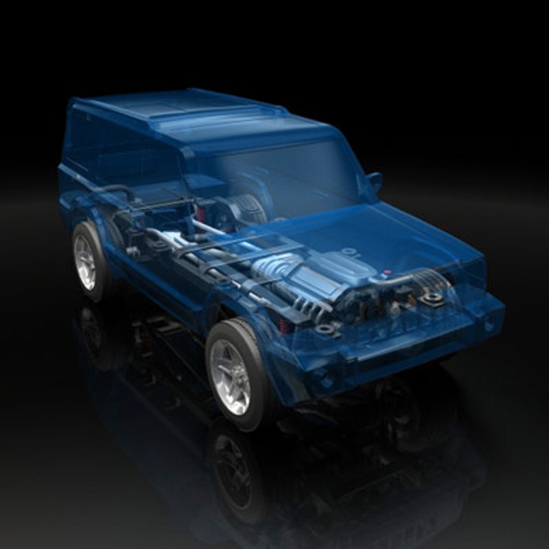 3d Model Suv Chassis X-ray