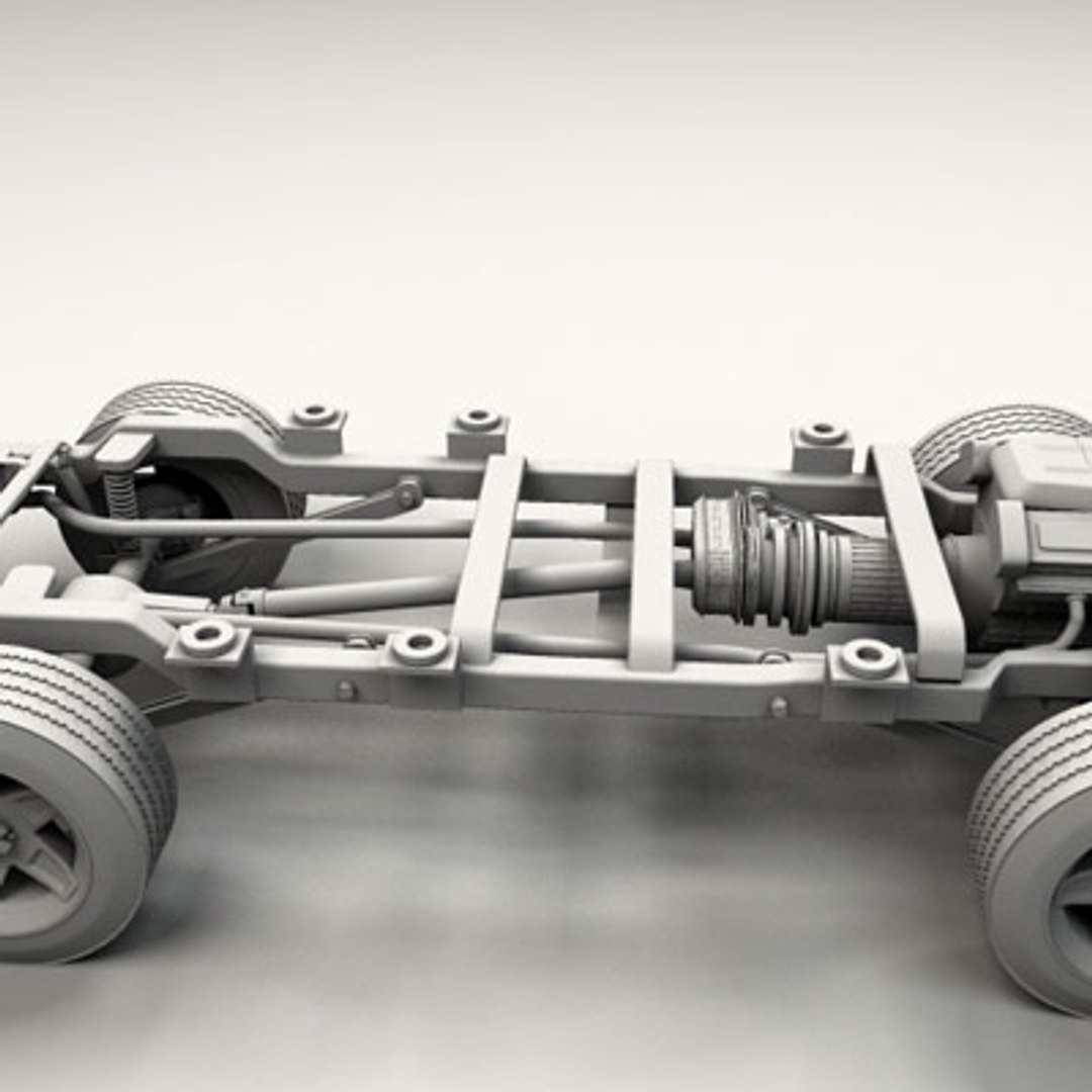 3d Model Suv Chassis X-ray